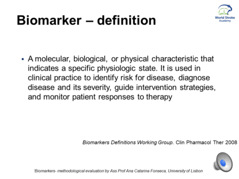 Biomarker - Definition - World Stroke Academy