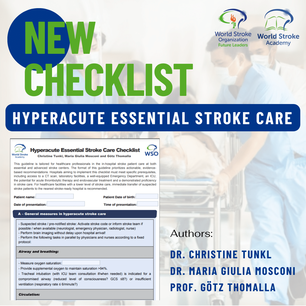 New WSO Hyperacute Essential Stroke Care Checklist - World Stroke Academy