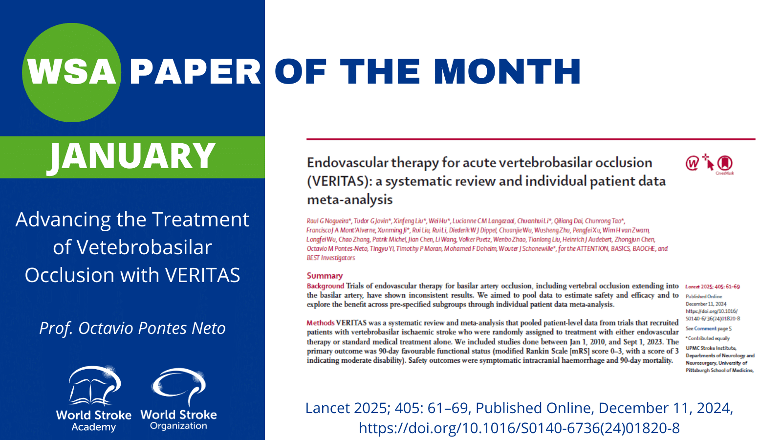 The Paper of The Month - January - World Stroke Academy